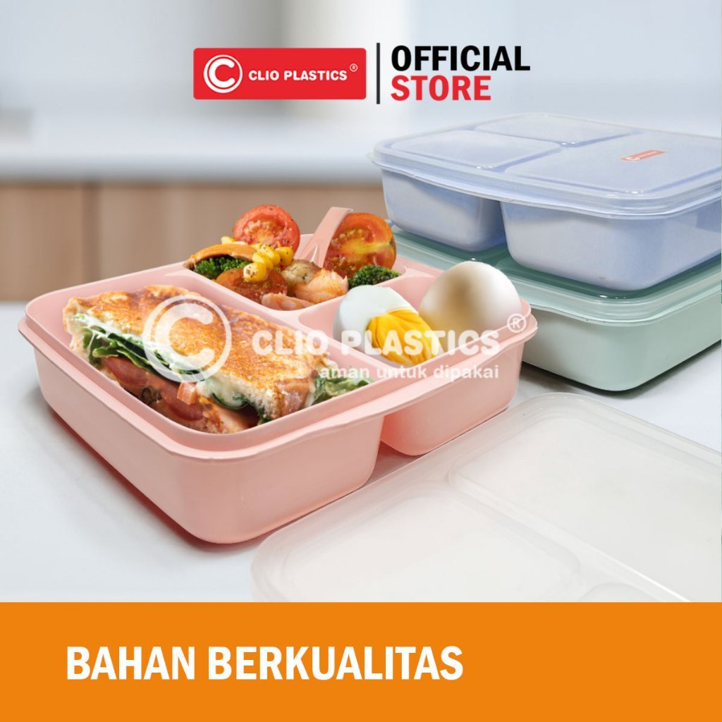 Jual Lunch Box Clio Nara TS / Tempat Makan Anak / Kotak Makan / Wadah Bekal / Souvenir Ultah ...