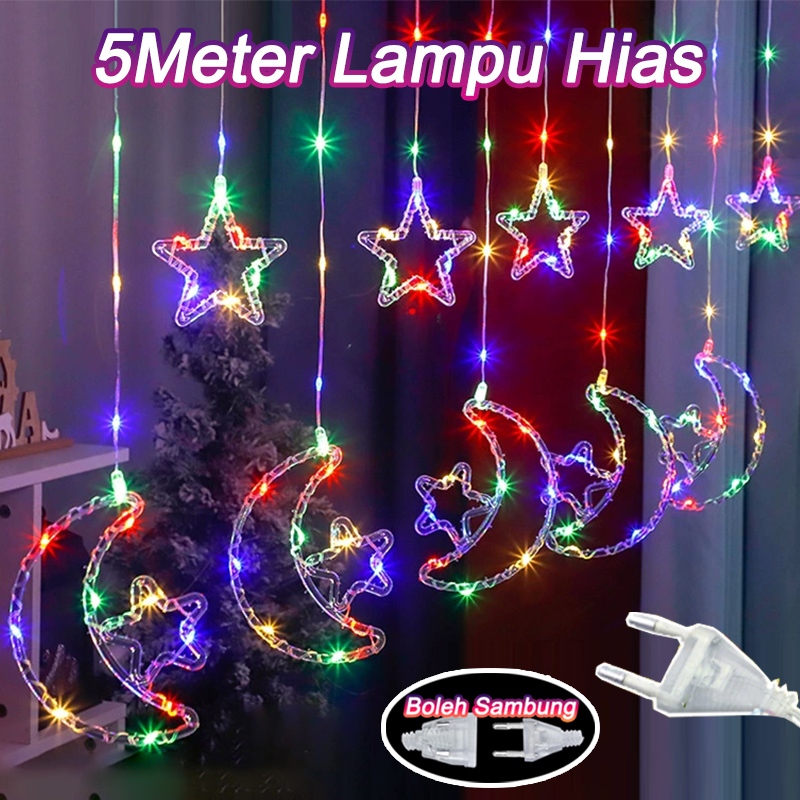 Jual [Ready stock] 2025 NEW 5 Meter 11modes Lampu Ramadhan Lampu Hias ...