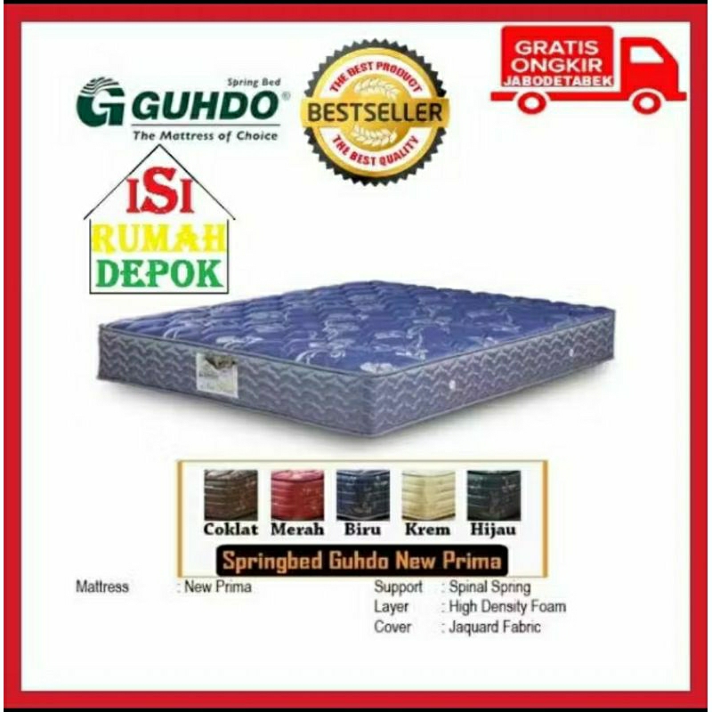 Jual GUHDO Kasur Springbed NEW PRIMA Tebal 15 / 25 CM( Hanya Kasur / Matras) | Shopee Indonesia
