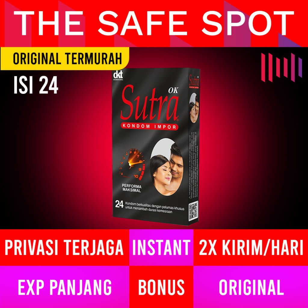 Jual Sutra Ok Kondom Hitam Isi 24 Original Bintaro Tangerang Instant ...