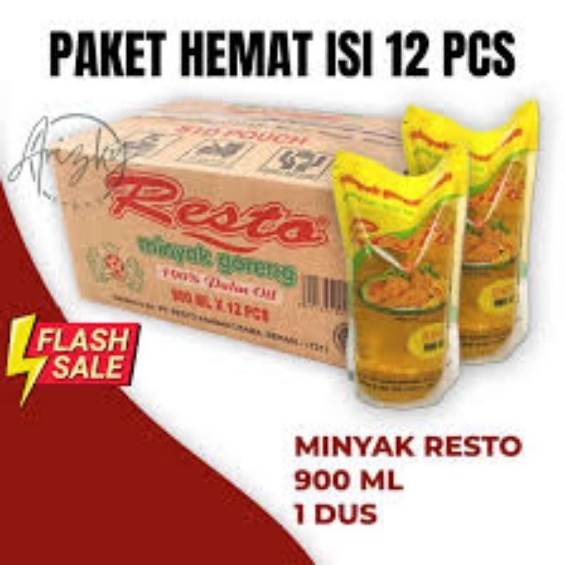 Jual minyak resto kemasan 900 ml 12 pouch | Shopee Indonesia