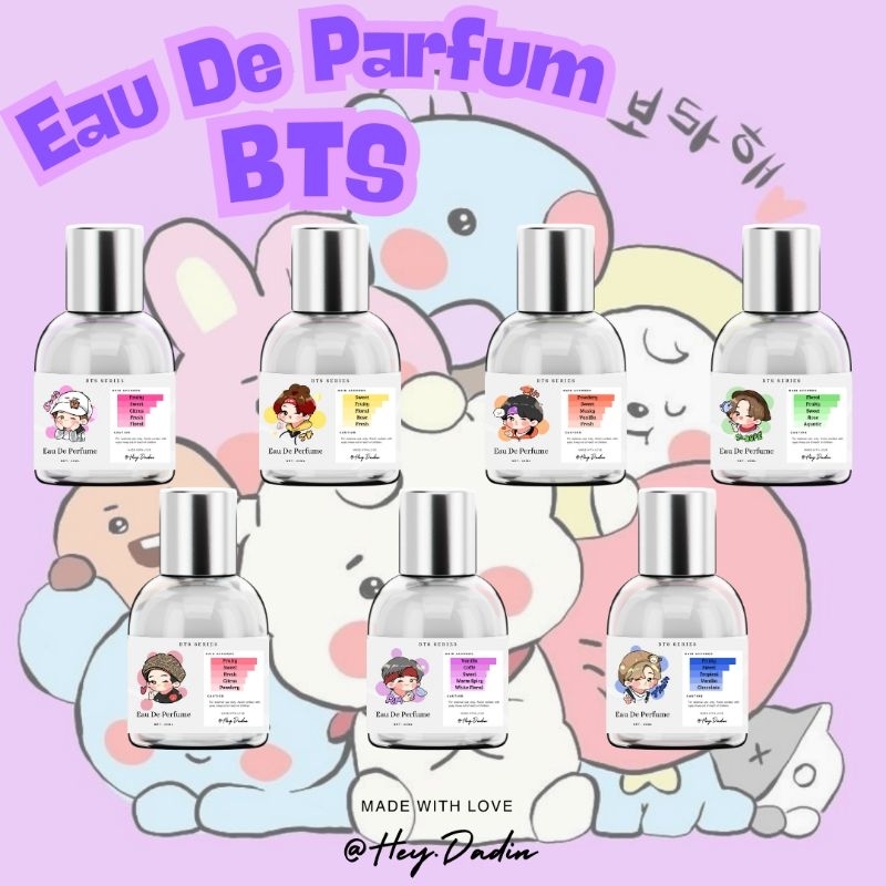 Jual Eau De Parfum Kpop Idol BTS Series 30ml Free Photocard Parfum ...