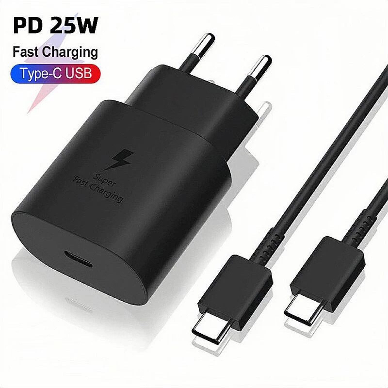 Jual Charger Set Casan Adaptor+Kabel fullset SAMSUNG 25 Watt USB Type C ...