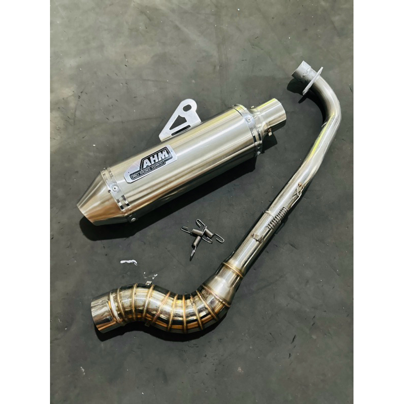 Jual AHM Pipe canister conical open specs exhaust pipe for Wave 125 Xrm ...