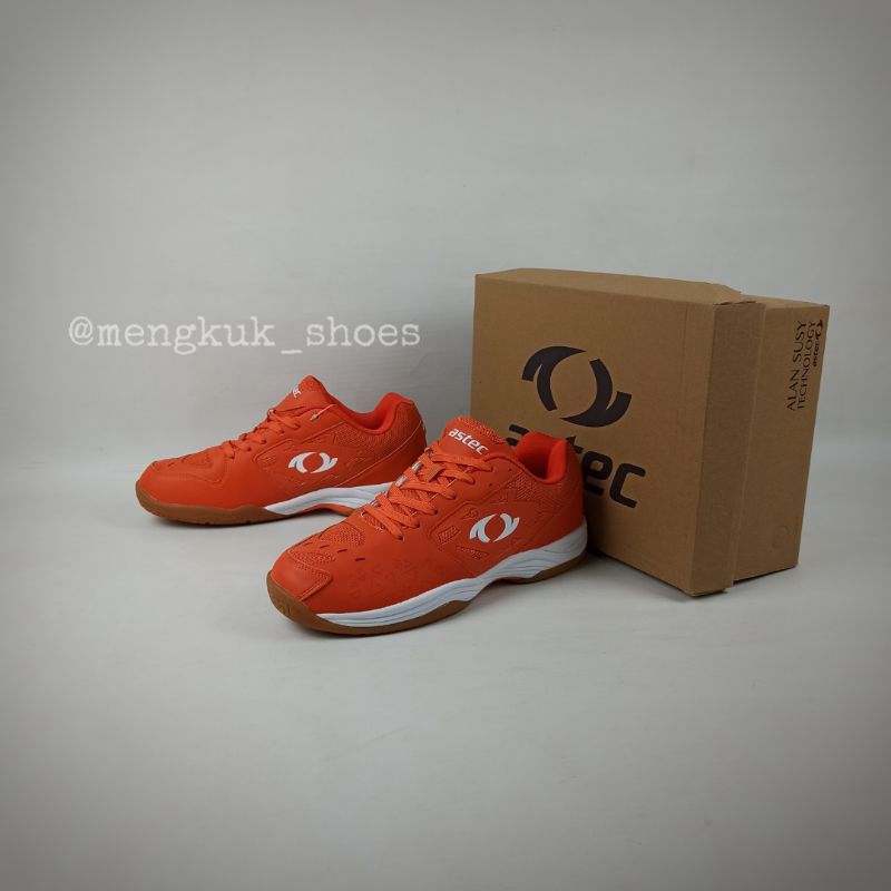 Jual Sepatu Badminton Astec Jin Orange Bnib ORIGINAL - SEPATU SPORT ...