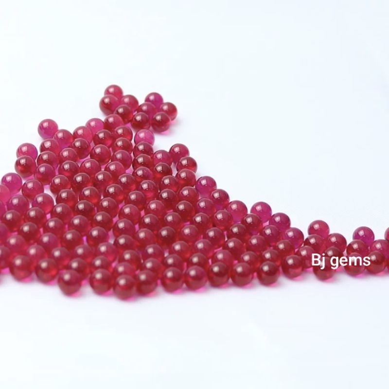 Jual Batu permata Siam Ruby Bola Bulat 9 Mohs | Shopee Indonesia