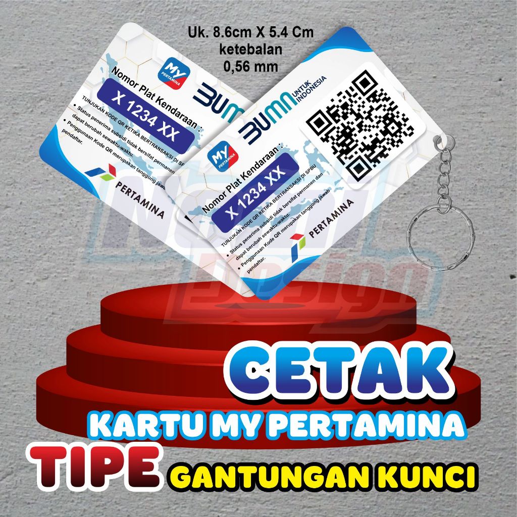 Jual kartu KTP id card my pertamina custom gantungan kunci | Shopee ...