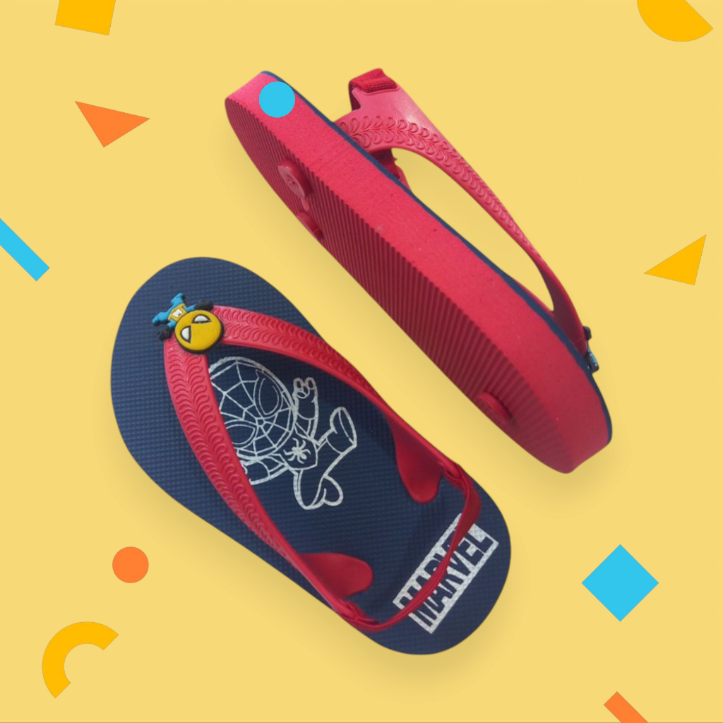 Jual Spiderman Ada Tali Belakang Sandal Jepit Anak Kecil Baru Bisa ...