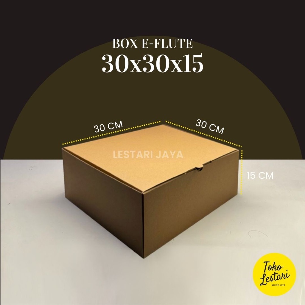 Jual Box Kardus E-Flute Coklat Untuk Packaging Olshop Sovenir Baju ...