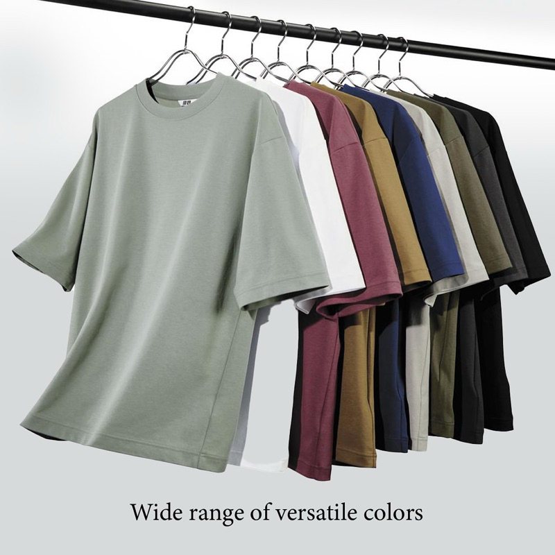 Jual Sale Uniqlo U T-Shirt Basic Airsm Lengan Half Original/Uniqlo U Airsm Oversize Kerah Bulat ...