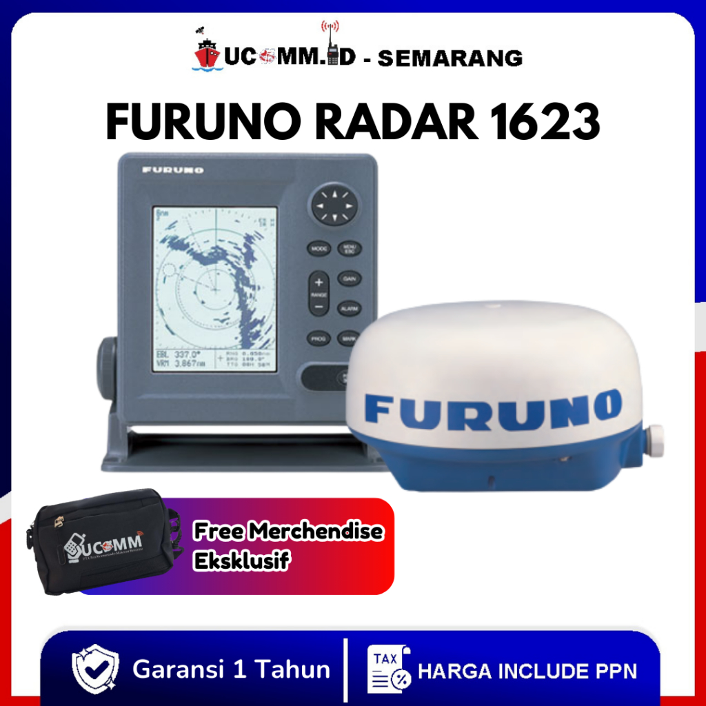 Jual FURUNO 1623 Radar 16Nm 6 Inch Radar 1623 Furuno 6" 16 Nm Radar ...