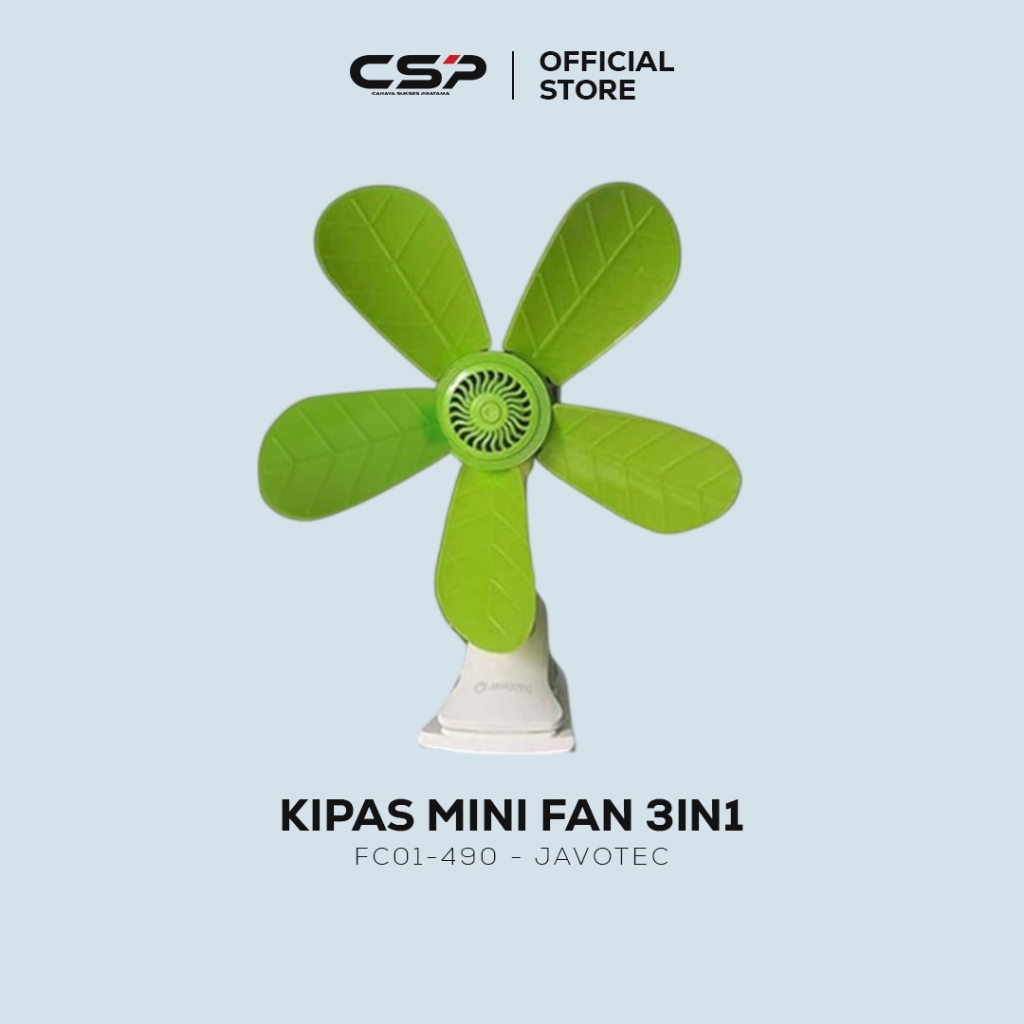 Jual [CSP_MATSUKA] Kipas Mini/Fan Jepit dan Dinding- Javotec 5-Baling ...