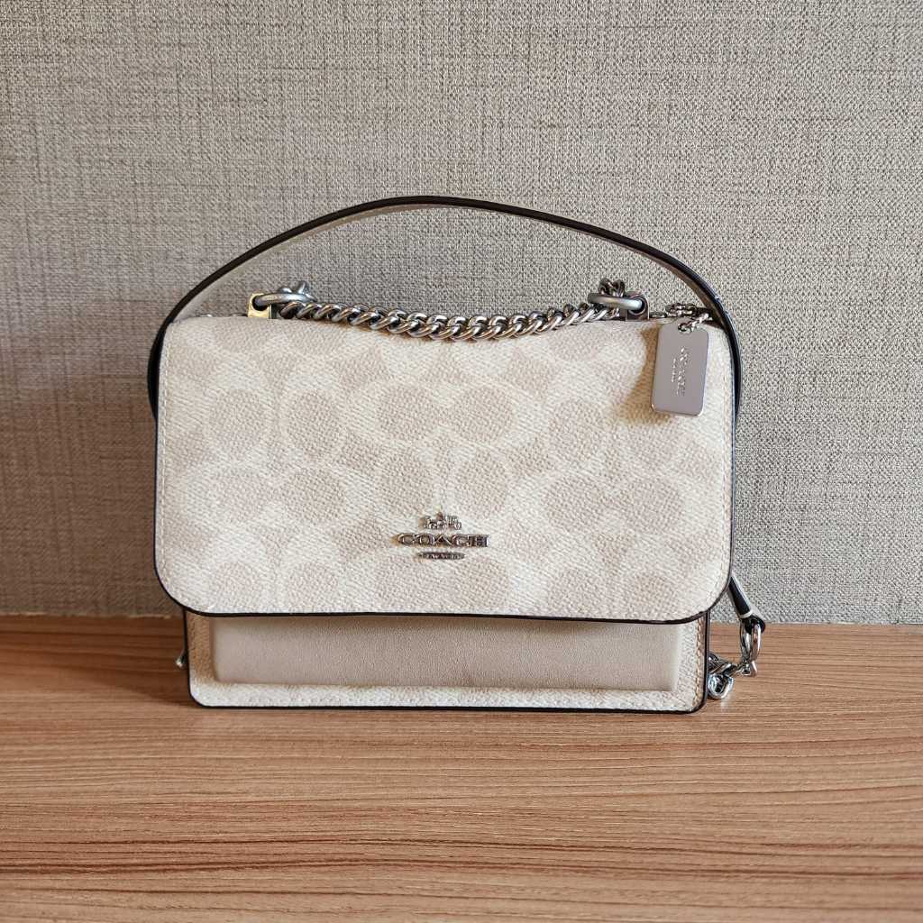 Jual TAS BRANDED Mini Klare Crossbody Bag In Signature Canvas Silver ...