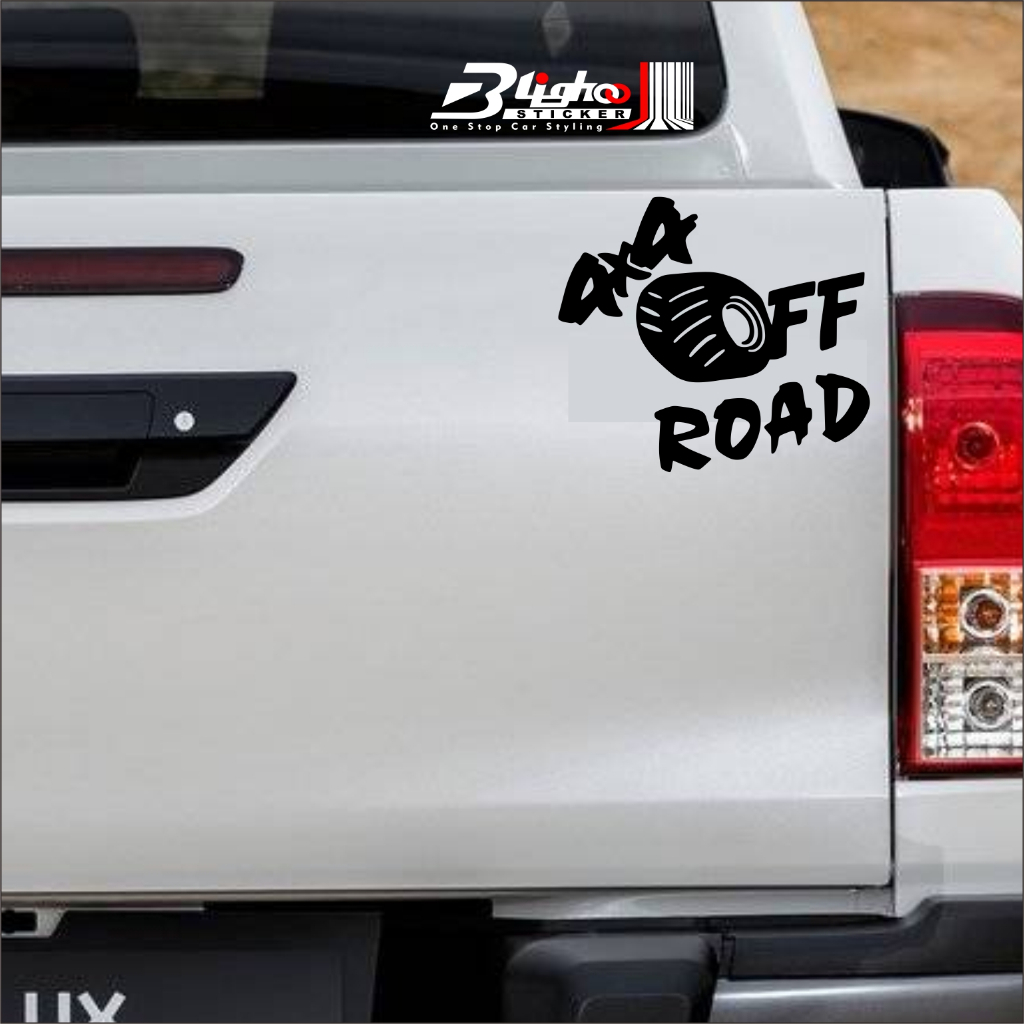 Jual BLIGHOO - CUTTING STICKER MOBIL 4X4 OFF ROAD BAN KEREN STIKER ...