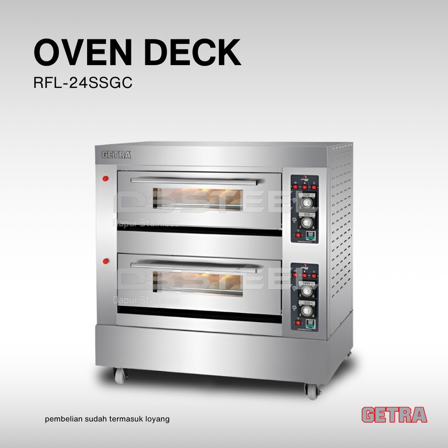 Jual GETRA Oven Gas RFL-24SSGC/Oven Getra 2 deck 4 Loyang RFL 24SSGC ...