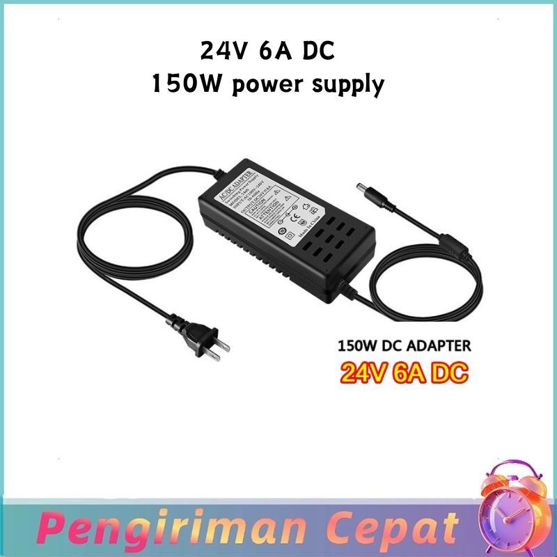 Jual Adaptor 24V 6A / Adaptor 24 Volt 6A DC24V 6A Adaptor Colokan US/EU 150W Transformator Daya ...