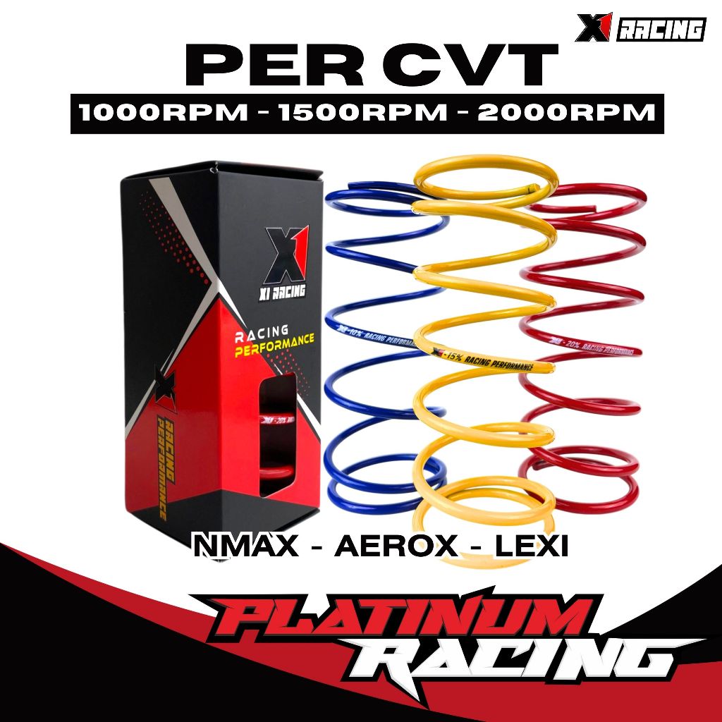 Jual PER CVT 1000 RPM - 1500 RPM - 2000 RPM X1 RACING - YAMAHA NMAX ...