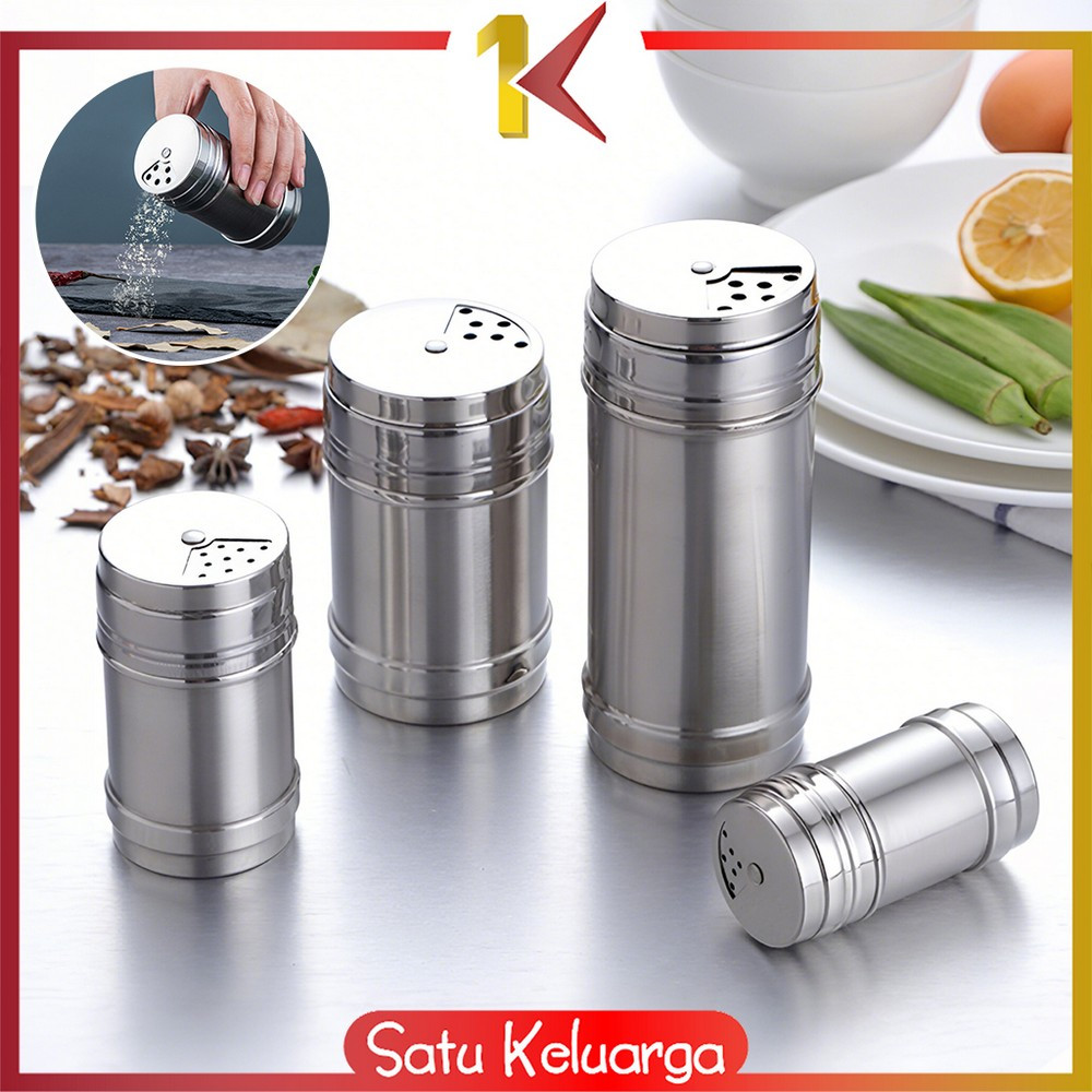 Jual SK-C1265 Tempat Bumbu Dapur Stainless Tutup Putar Serbaguna ...