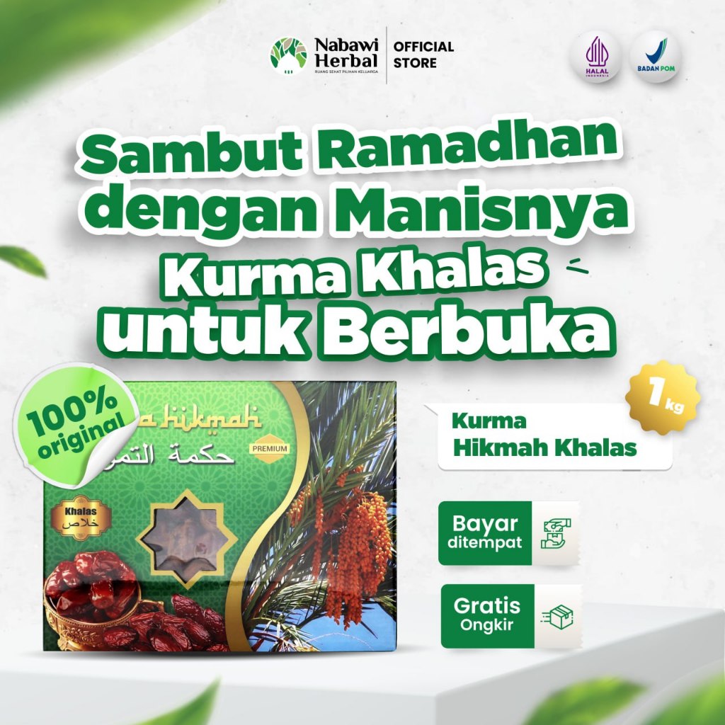 Jual KHALAS - Kurma Hikmah Khalas Kholas 1kg | Shopee Indonesia