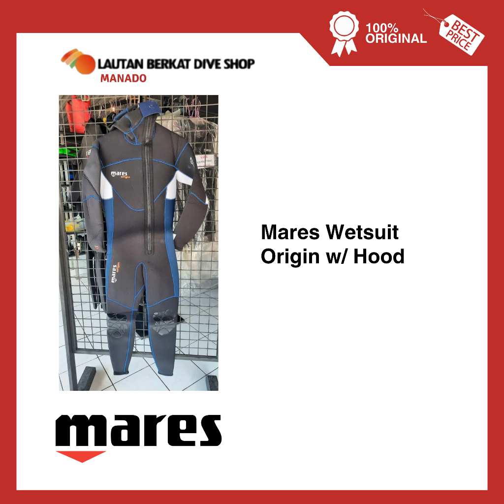 Jual Wetsuit Mares Origin With Hood | Shopee Indonesia