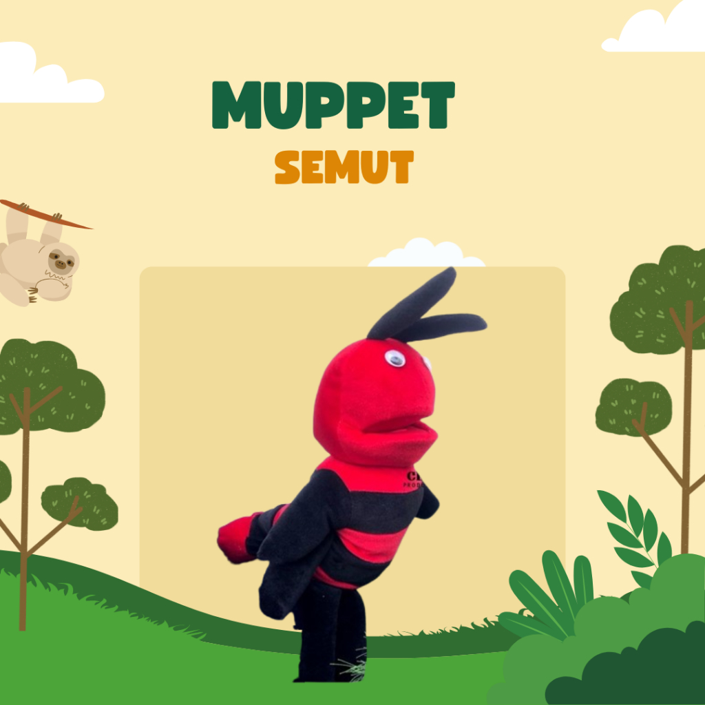 Jual Boneka muppet karakter semut | Handpuppet Ventriloquist boneka ...