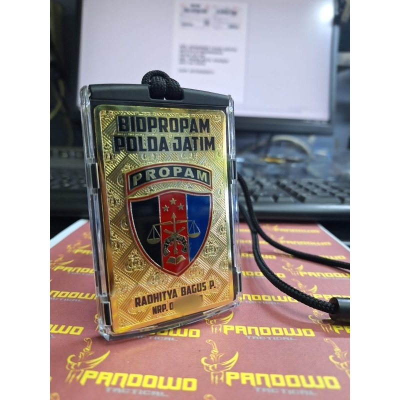 Jual id name tag tactical propam siber polri | Shopee Indonesia
