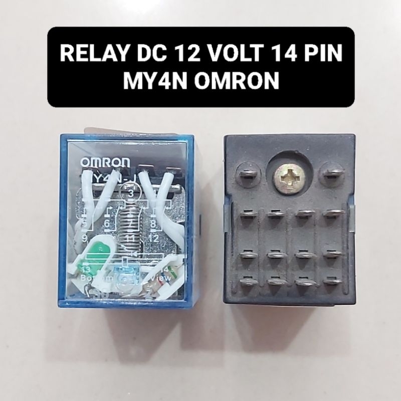 Jual OMRON Relay MY4N DC 12 Volt 14 Pin Kaki | Shopee Indonesia