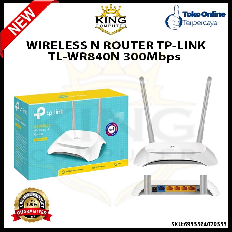 Jual TP-LINK TL-WR840N 300Mbps Wireless n Router 840N | Shopee Indonesia