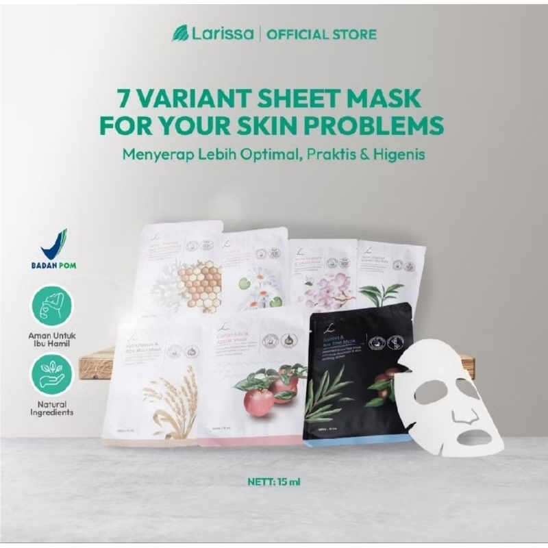 Jual Sheet Mask Larissa | Shopee Indonesia