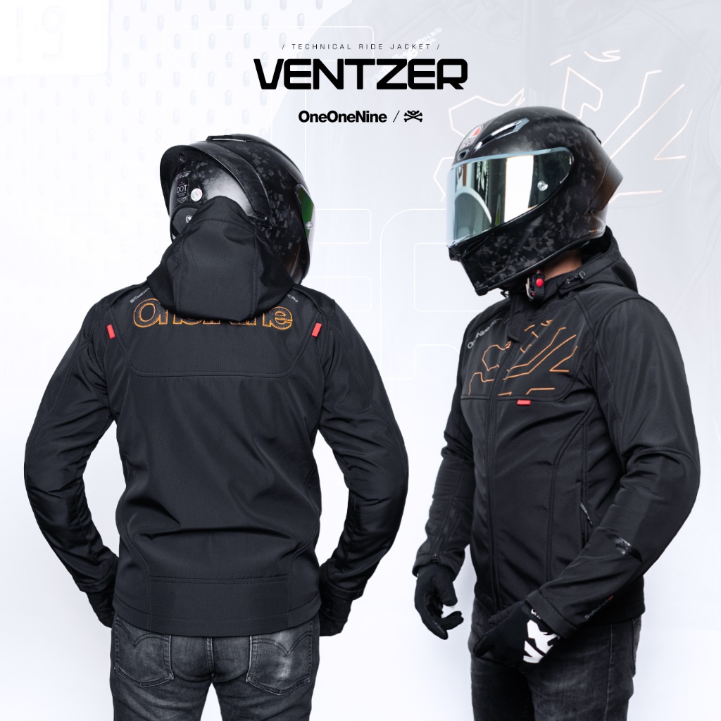 Jual Oneonenine Jaket Ventzer Black Series - Jaket Sablon Bordir Motor ...
