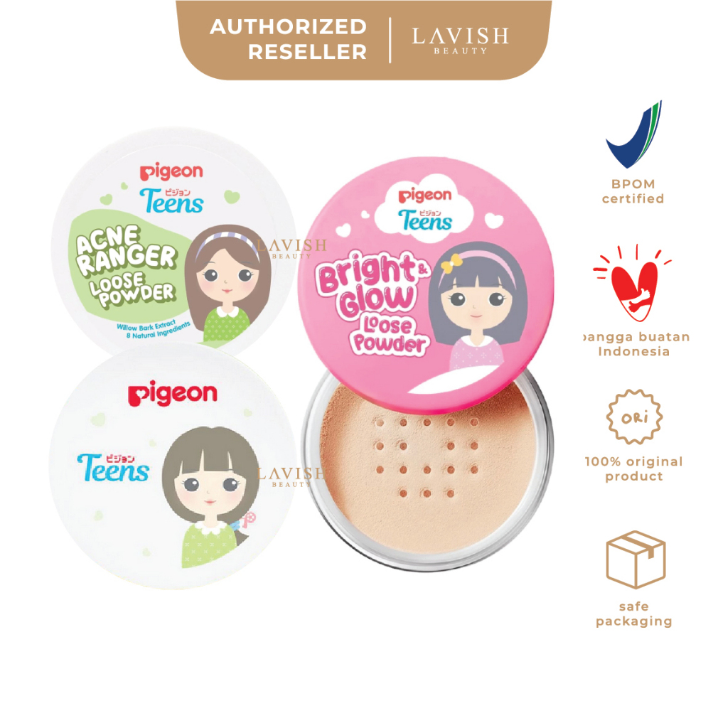 Jual PIGEON TEENS Face Powder (Loose Powder) (12gr) | Shopee Indonesia