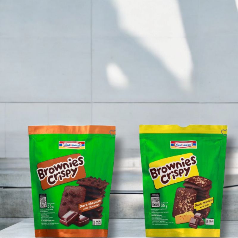Jual Brownies Crispy Dark Chocolate Cheese & Chococips 35gr Indomaret ...
