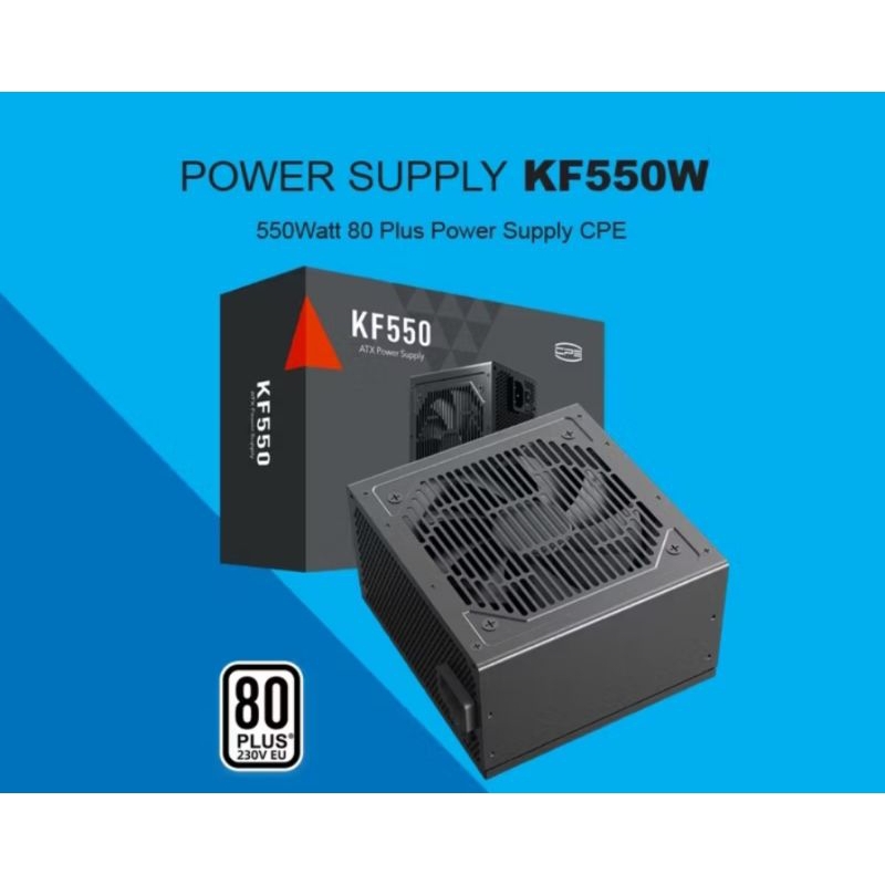 Jual PSU PCCOOLER KF550 PSU 550W 80+ PFC Flat Cables Power Supply ...