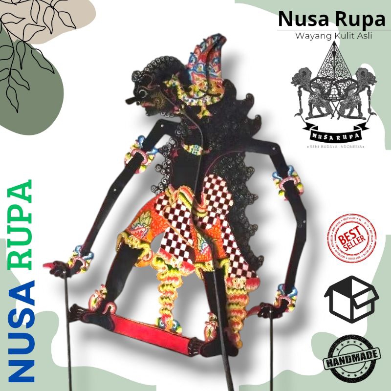 Jual WAYANG KULIT ASLI BROTOSENO WERKUDARA ALUSAN UKURAN STANDAR DALANG 60CM | Shopee Indonesia