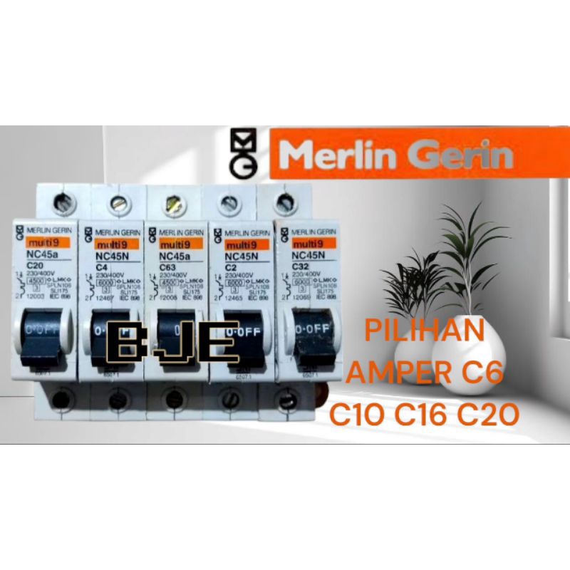 Jual MCB MULTI MERLIN GERIN/1P/C6/C10/C16/C20/ORIGINAL | Shopee Indonesia