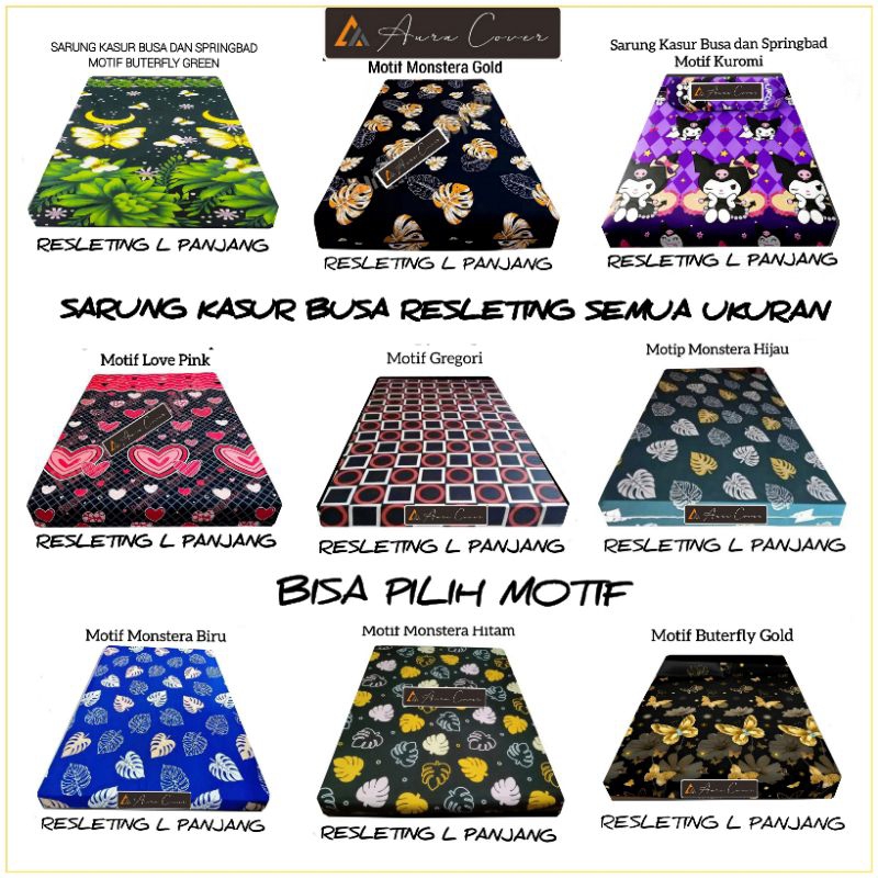 Jual Sarung Kasur Busa Resleting Tebal 5-40cm - Sprei Resleting kasur ...