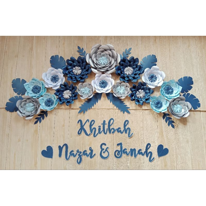 Jual READY STOK Dekorasi Paper Flower Bunga Kertas(TINGGAL BIKIN NAMA ...