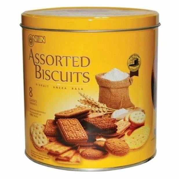 Jual NISSIN Biskuit Kaleng Kuning 650 gr - Assorted Biscuits 650g ...