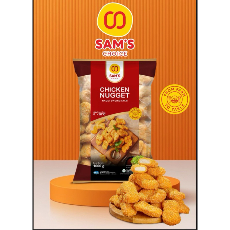 Jual Nugget Ayam Sams Choice 1KG | Shopee Indonesia