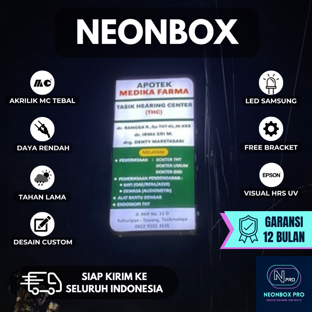Jual NEONBOX APOTEK JUMBO CUSTOM PREMIUM Full Akrilik Tebal 1 / 2 Sisi ...