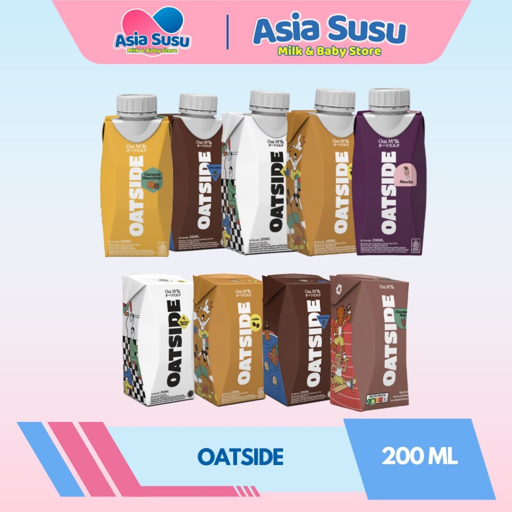 Jual OATSIDE Mini Oat Milk 200ml Kemasan Cap / Tutup Botol | Susu Oat ...