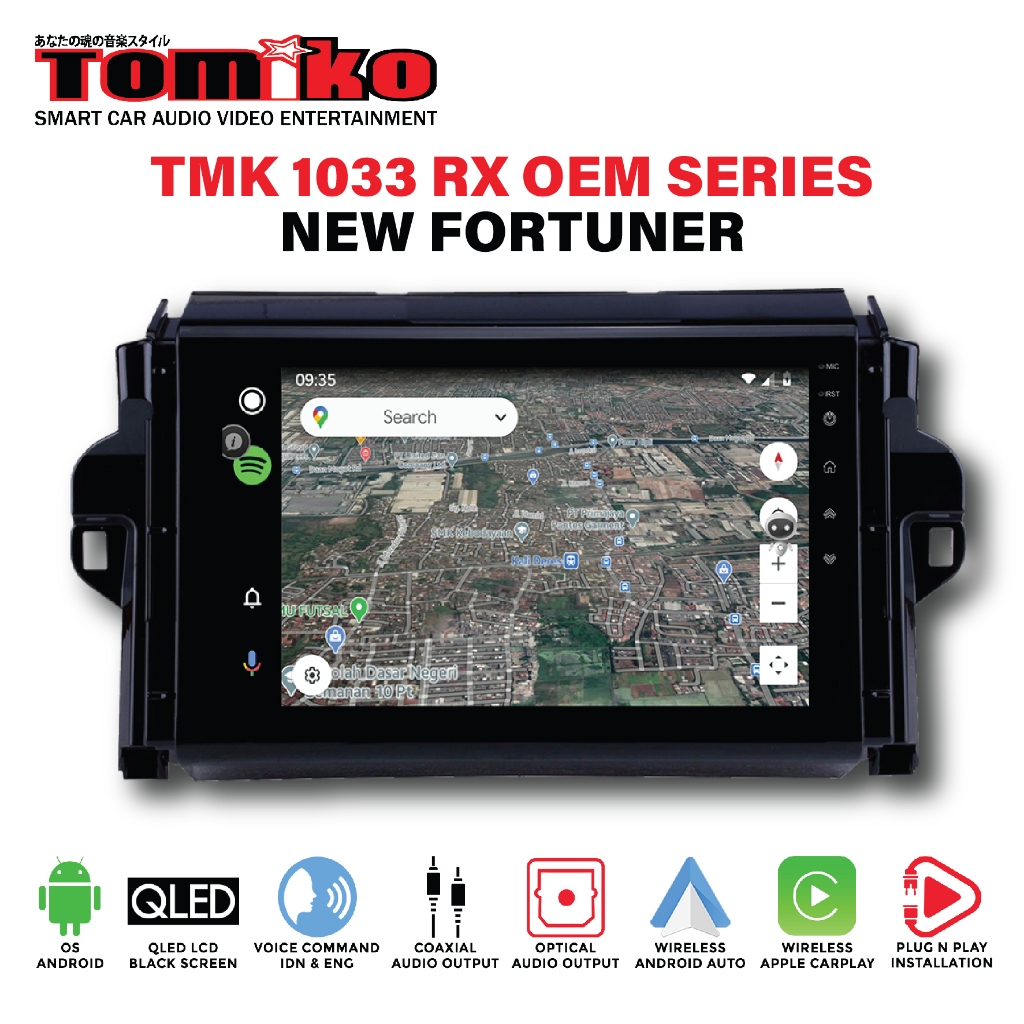 Jual Tomiko headunit android tmk 1033 rx oem for Fortuner VRZ | Shopee Indonesia