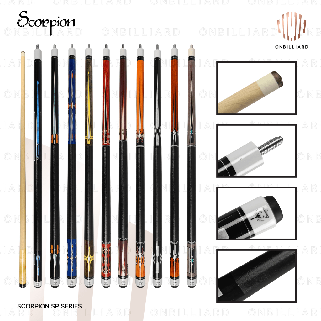 Jual SCORPION Cue Stick Billiard Play Maple Wood Stik Biliar Billiar ...
