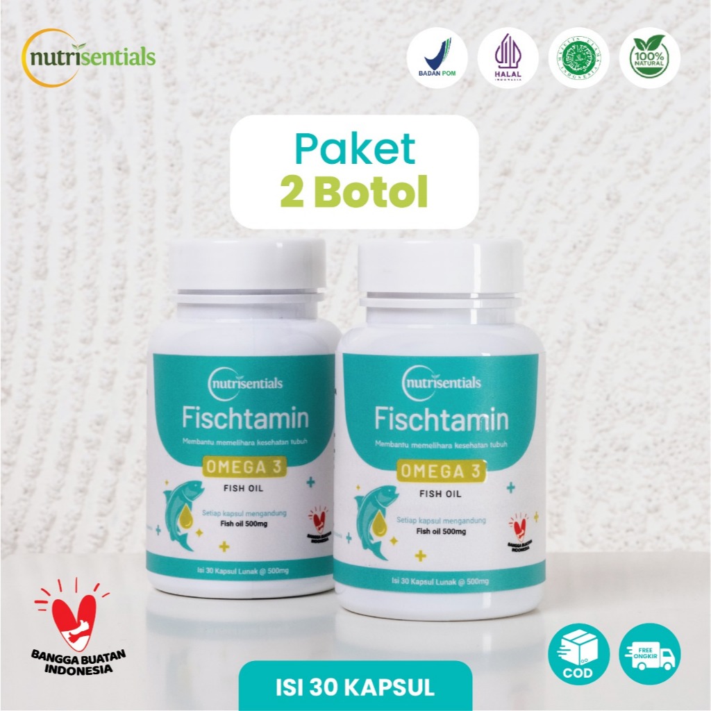Jual Paket Bundling Nutrisentials Fischtamin Omega 2 Botol @30 Kapsul | Shopee Indonesia