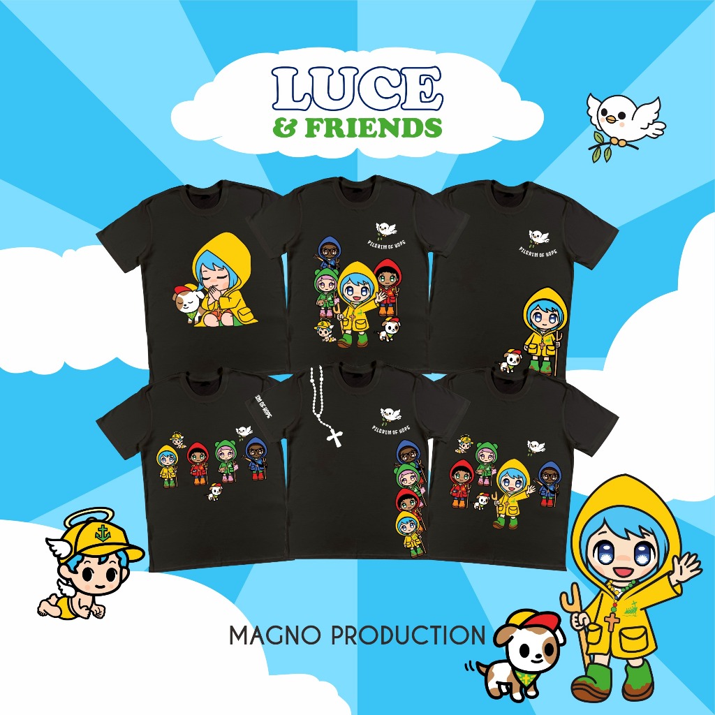 Jual Magno Production - Tshirt Combed 24’s - LUCE & FRIENDS Yubelium ...