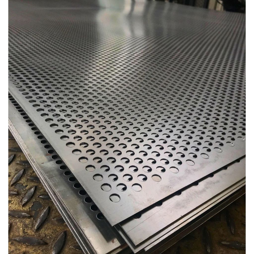 Jual Plat Lubang Besi / Perforated 1mm x 1.2 M x 2.4 M x dia. lubang 2 ...