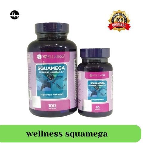 Jual Wellness Squamega 100 Softgels 30 softgel Suplemen Squalene dan ...