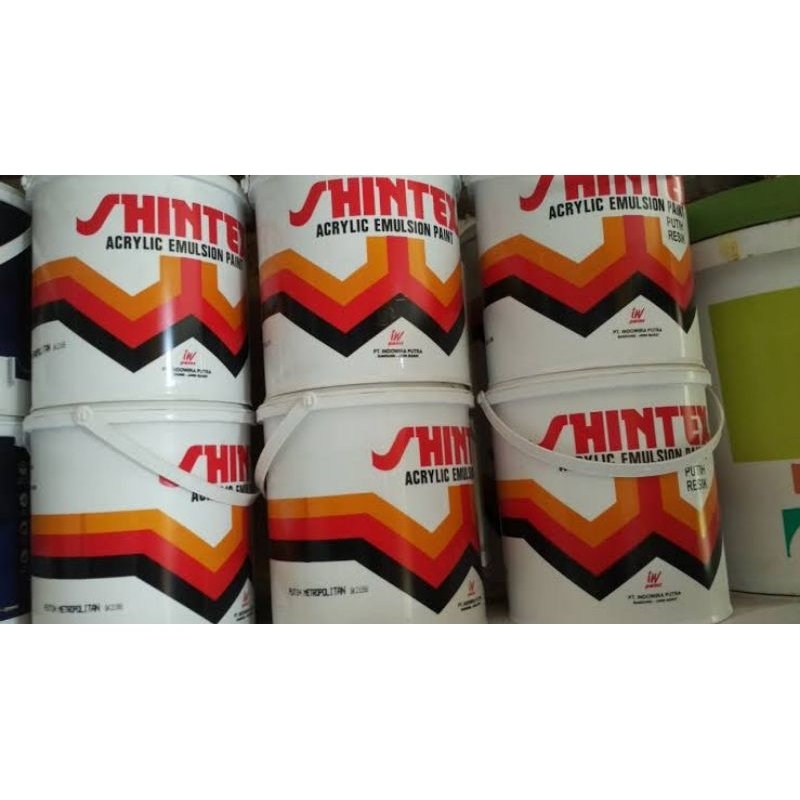 Jual Cat Tembok Shintex 5kg berkualitas cat bak kolam kaleng warna ...