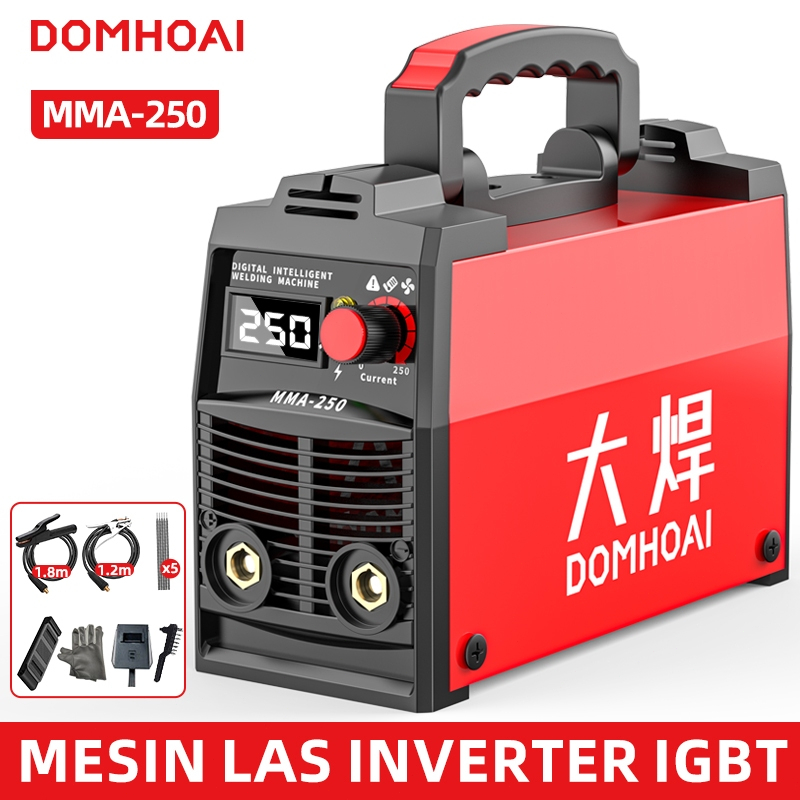 Jual DOMHOAI Mesin Las Inverter Las Listrik MMA-250 IGBT Mesin Las Tampilan Digital Definisi ...