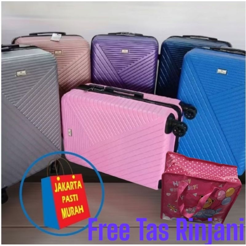 Jual Koper Fiber Merk Polo Lock 8030 Ukuran 20 dan 24 inch, Koper kabin ...